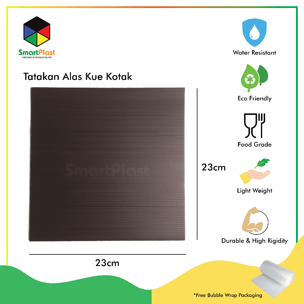 Jual Tatakan / Alas Kue, Cake dan Tart Uk. 23 x 23 cm (1 pack isi 12 ...