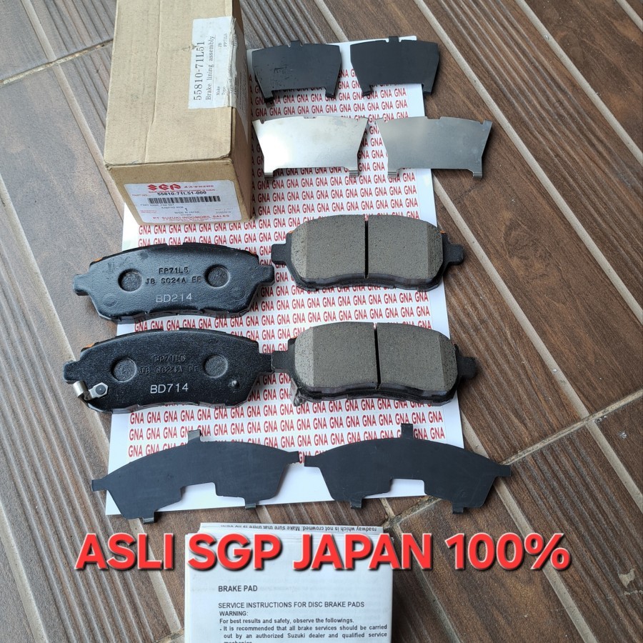 Jual Brake Pad Kampas Rem Depan Suzuki All New Swift Asli Sgp Japan ...