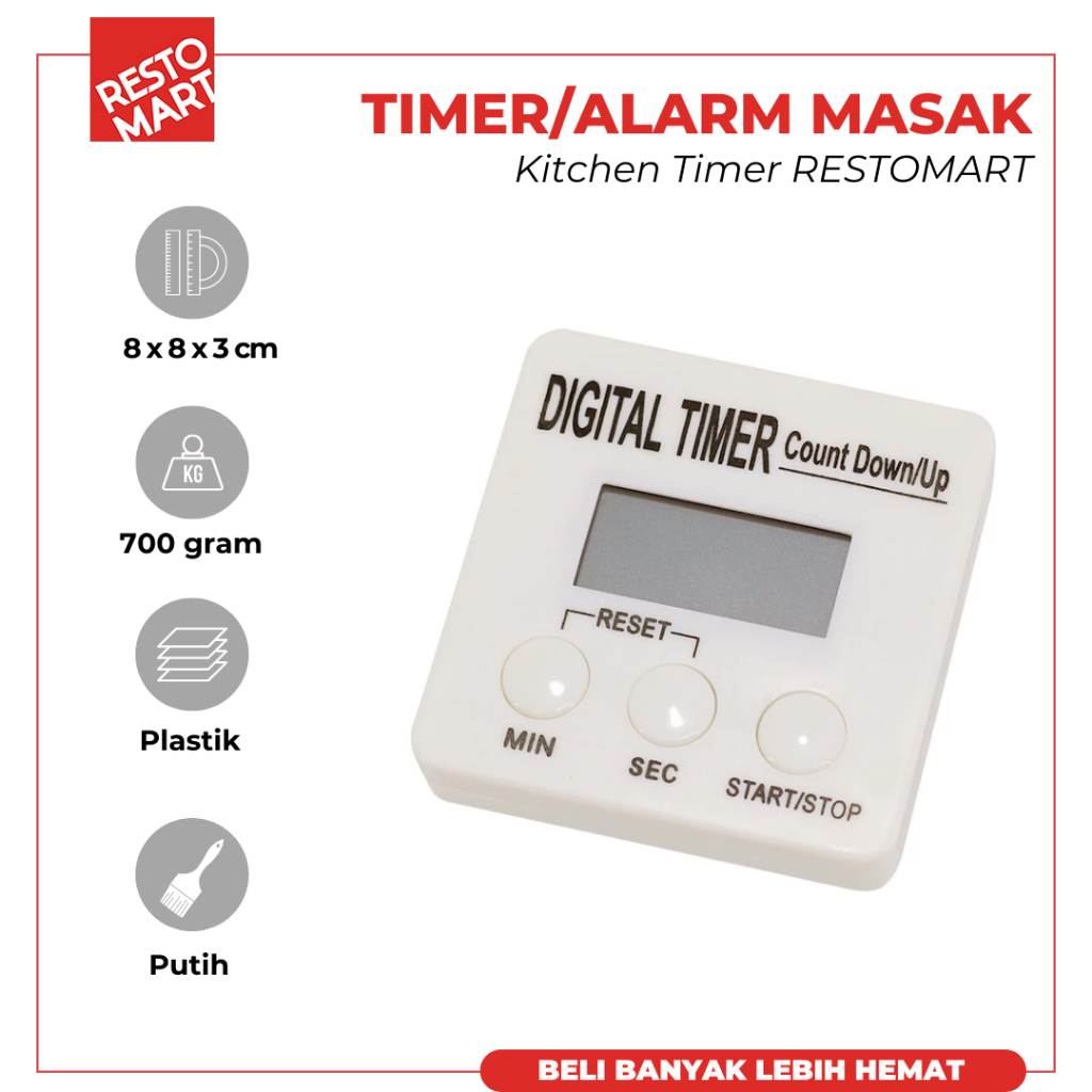 Jual Alarm Masak Professional / Timer Masak Dapur / Kitchen Timer ...