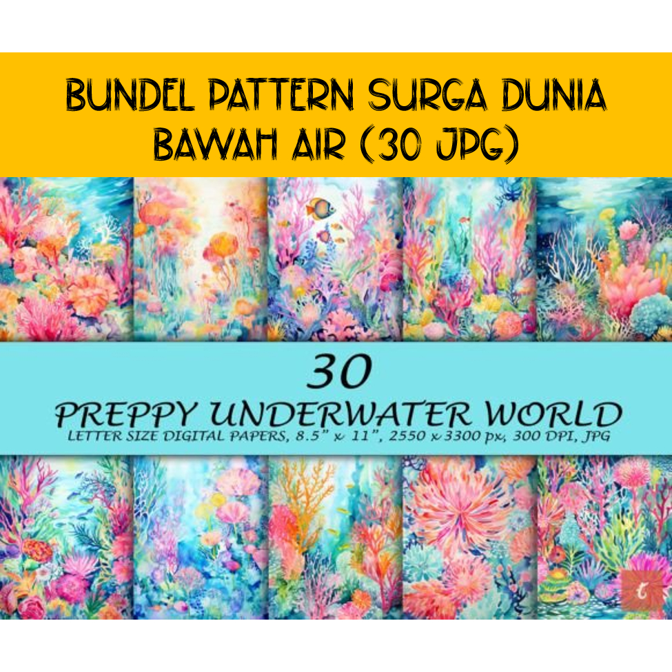 Jual Bundel Pattern Surga Dunia Bawah Air (30 JPG) | Shopee Indonesia