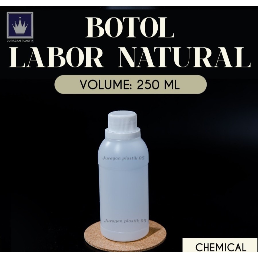 Jual Botol Labor 250ml HDPE dengan PLUG dan TUTUP SEGEL / Botol Agro 250ml / botol 250 ml ...