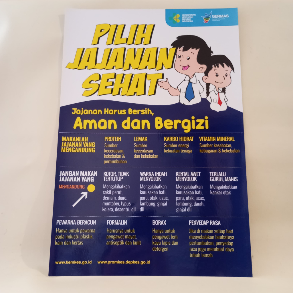 Jual Poster Pilihan Jajanan Sehat | Poster Sekolah | Shopee Indonesia