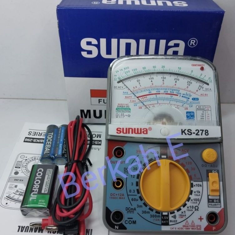 Jual Serbu Spesial Multitester Analog SUNWA KS278 Multitester Original ...