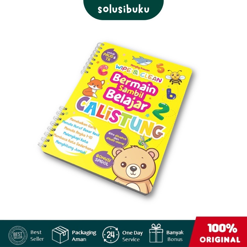 Jual Buku Bermain Sambil Belajar Calistung: Wipe & Clean (Checklist) | Shopee Indonesia