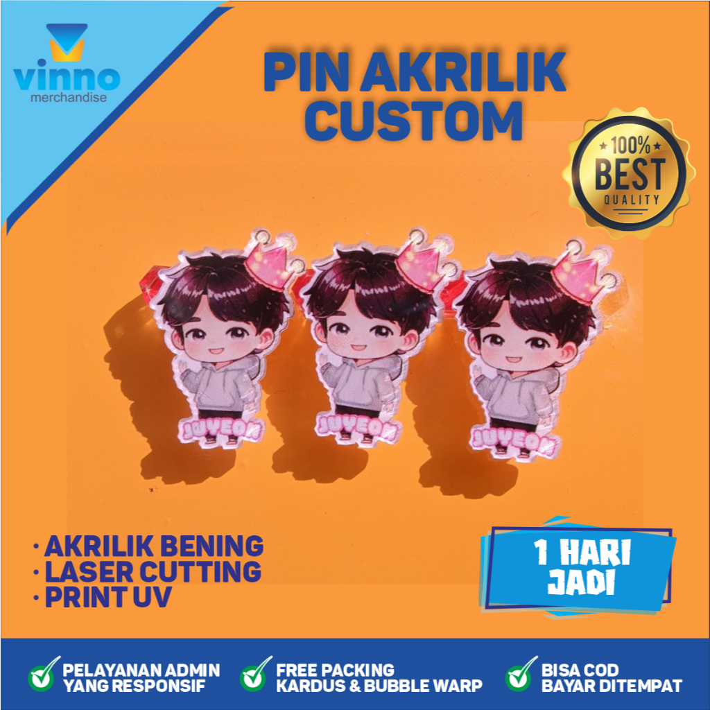 Jual PIN AKRILIK CUSTOM | Shopee Indonesia