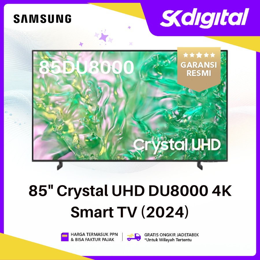 Jual TV Samsung 85DU8000 Crystal Uhd 4K Tizen OS Smart TV 85 Inch ...