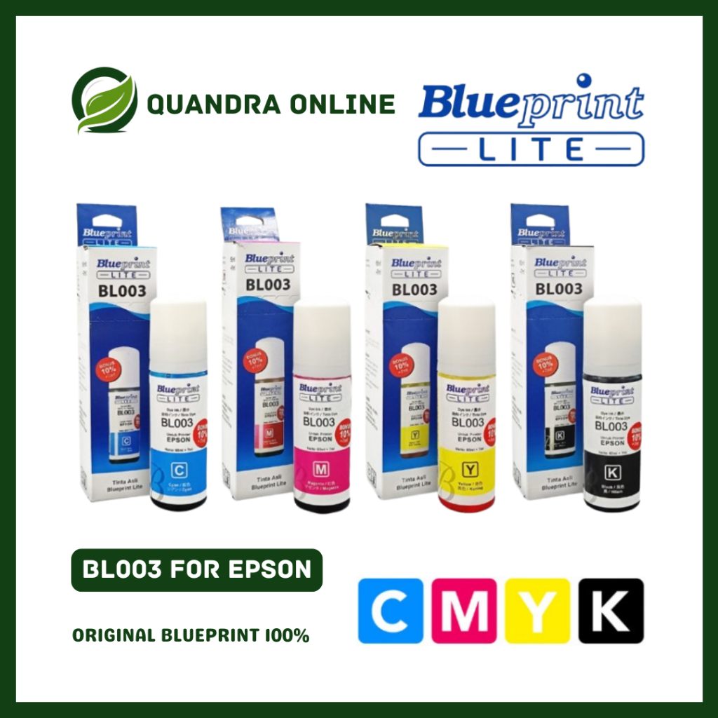 Jual Tinta Epson BLUEPRINT 003 Refill For Printer Epson L1110 L3110 ...