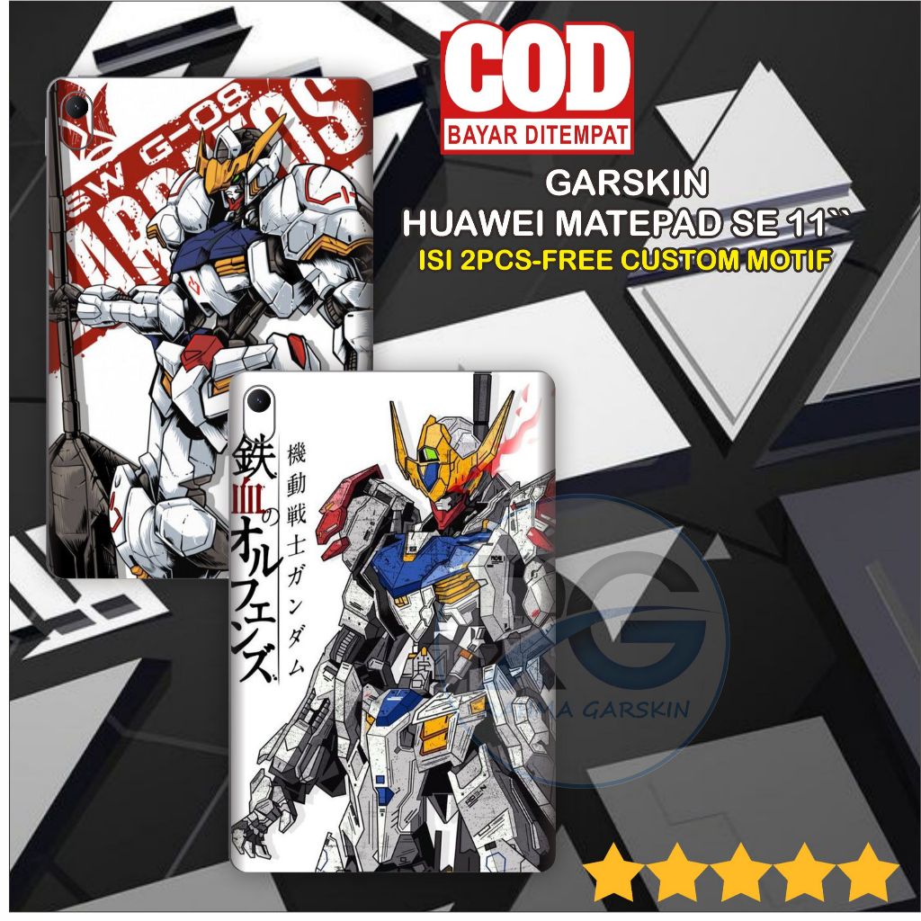Jual GARSKIN TABLET HUAWEI MATEPAD SE 11`` MOTIF GUNDAM ISI 2PCS BISA ...