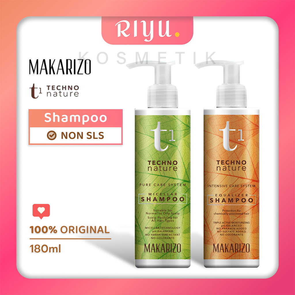 Jual MAKARIZO T1 Shampoo Techno Nature Non SLS 180ml - Perawatan Rambut ...