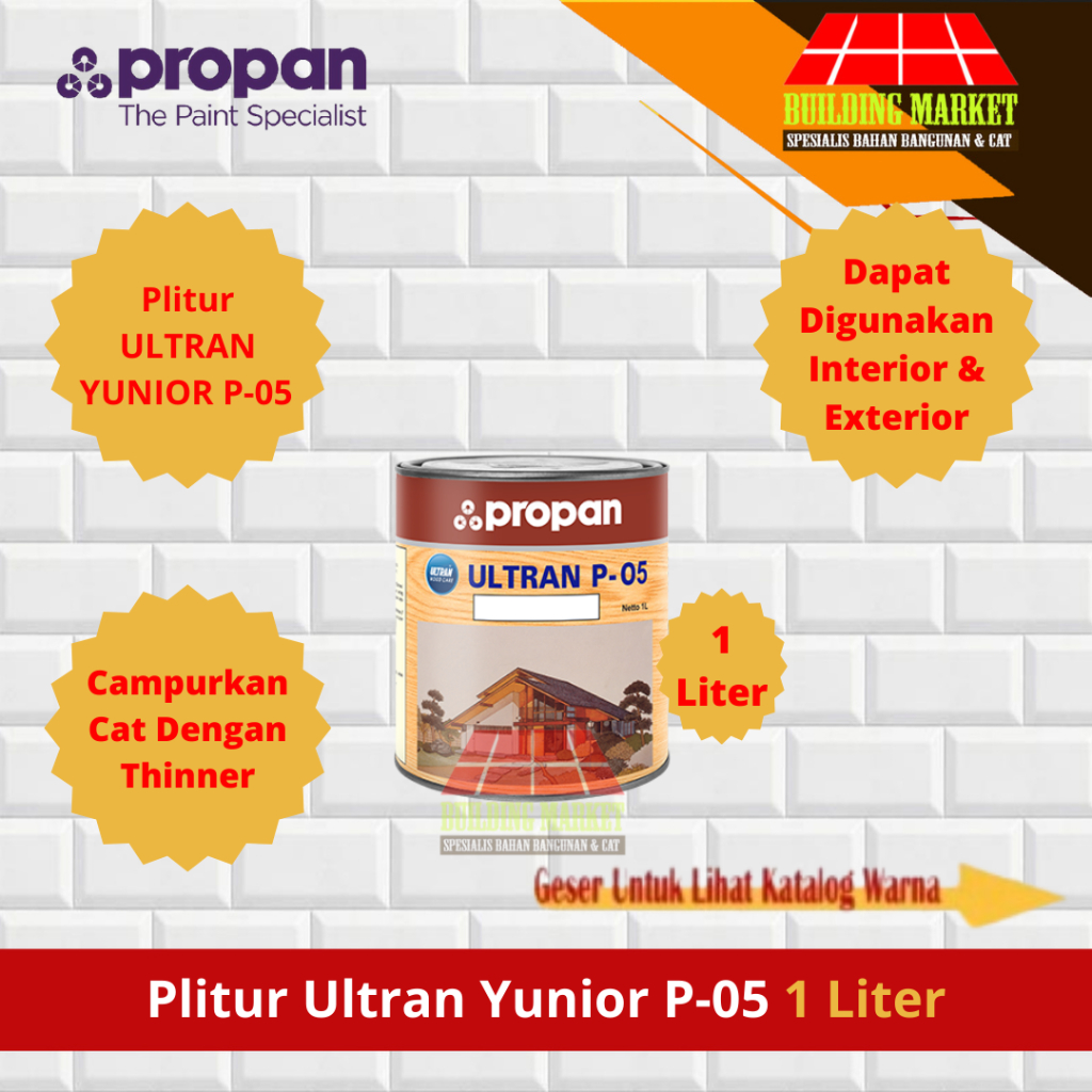 Jual Cat Politur Propan Ultran P05 Interior 1 Liter Pelitur Plitur ...