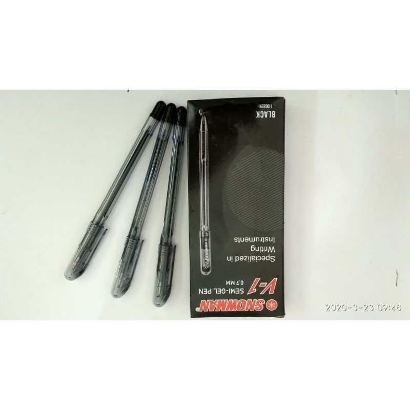 Jual 1 pcs Bolpoin Snowman v1 - Warna Hitam | Shopee Indonesia