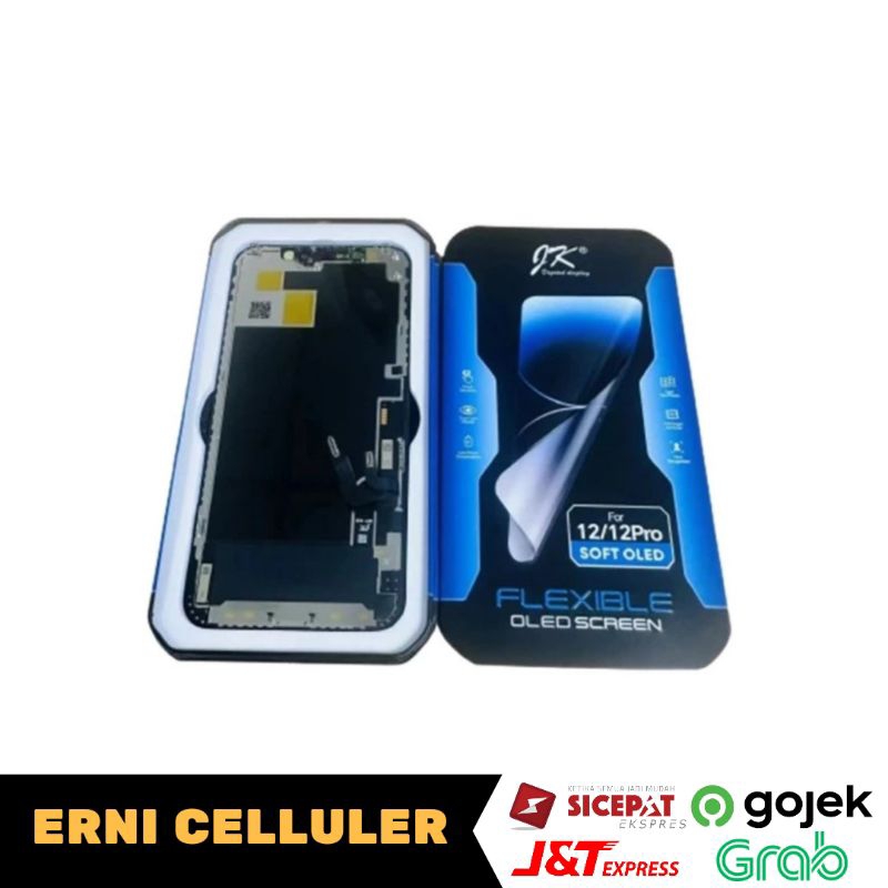 Jual LCD IP 12 IP 12 PRO + TOUCHSCREEN SOFT OLED MERK JK | Shopee Indonesia
