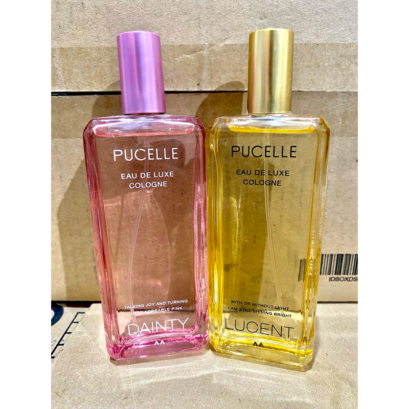 Jual PARFUME PUCELLE EAU DE LUXE COLOGNE PINK DAINTY DAN GOLD LUCENT ...