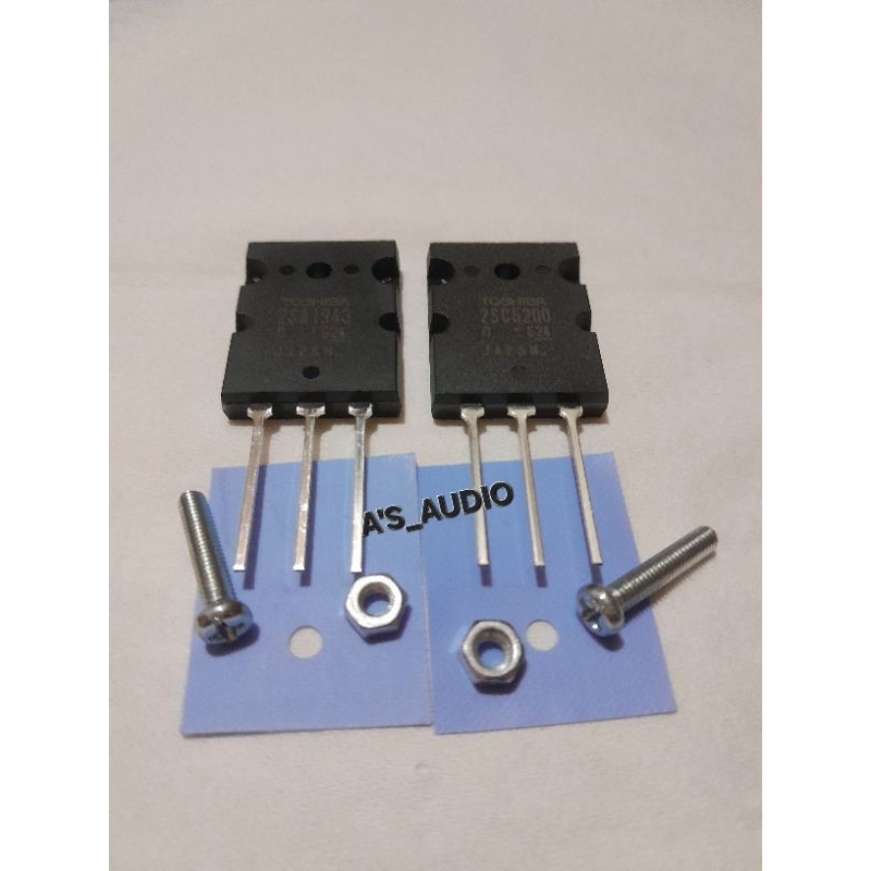 Jual TRANSISTOR TOSHIBA A1943 C5200 SERI 524 original japan KODE 524 + baut mur free mika.1set ...