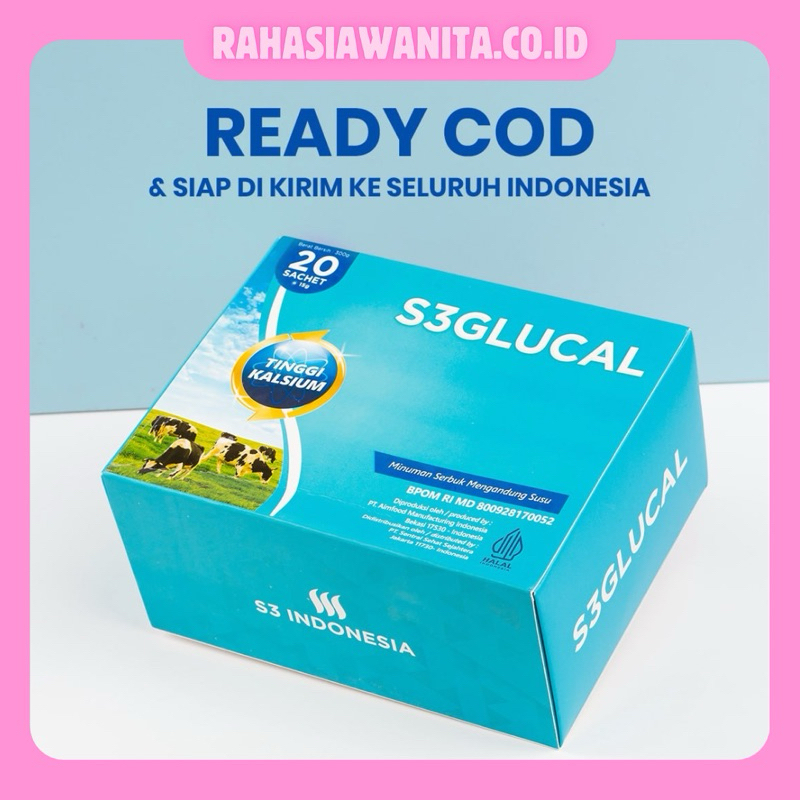 Jual S3GLUCAL isi 20 Sachet | Gratis HADIAH | S3 Glucal | Shopee Indonesia