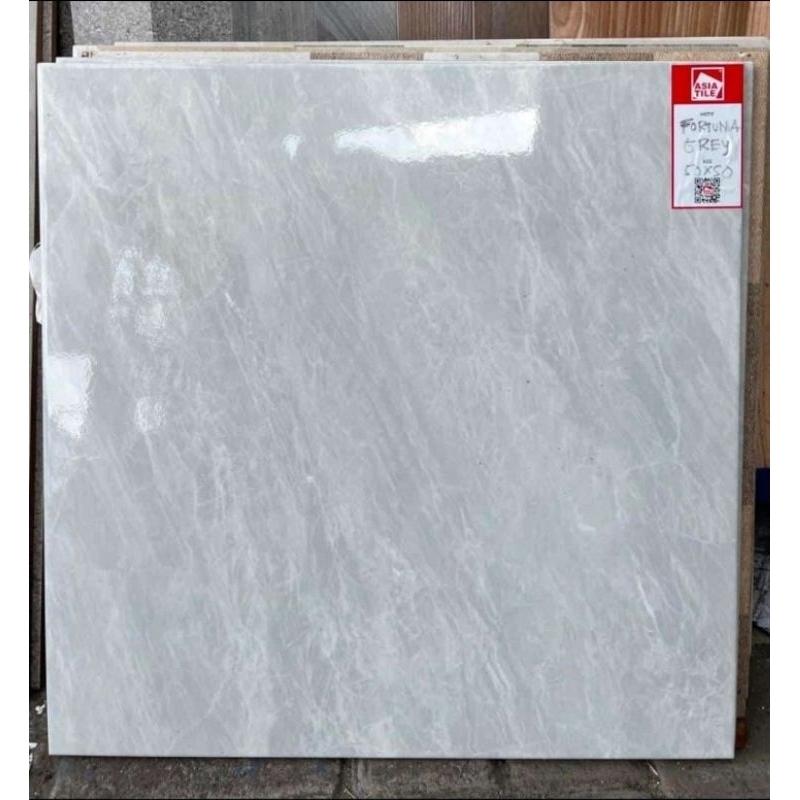 Jual Asia Tile Fortuna grey 50x50 glosy abu abu | Aj Bangunan | Shopee ...