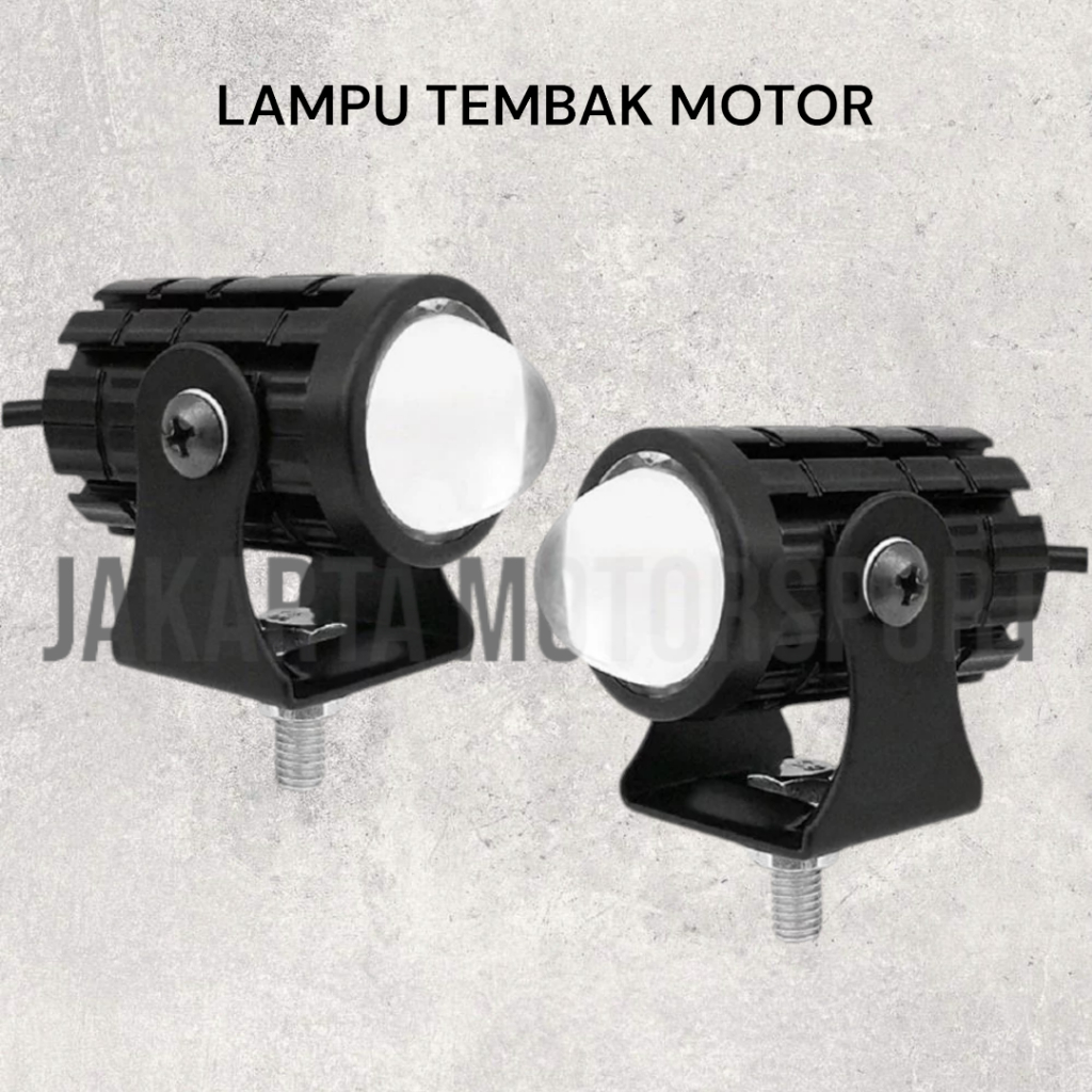 Jual Lampu Tembak Motor Laser Led Mini 2 Warna Putih Kuning Super ...