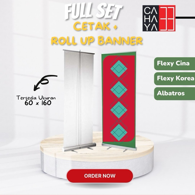 Jual ROLL UP BANNER MURAH (Ukuran 60x160 CM) | Shopee Indonesia