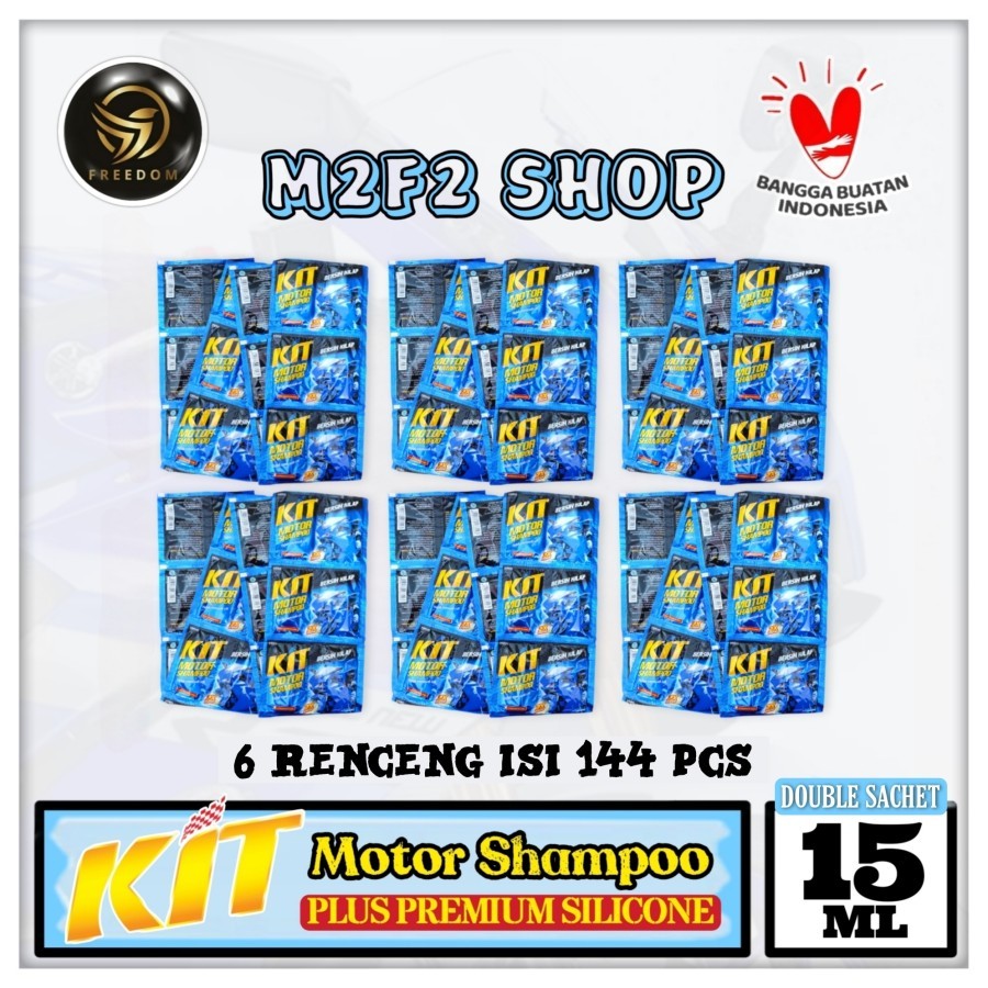 Jual KIT Wash Motor Shampoo Premium Silicon Double Sachet - 15 ml ...