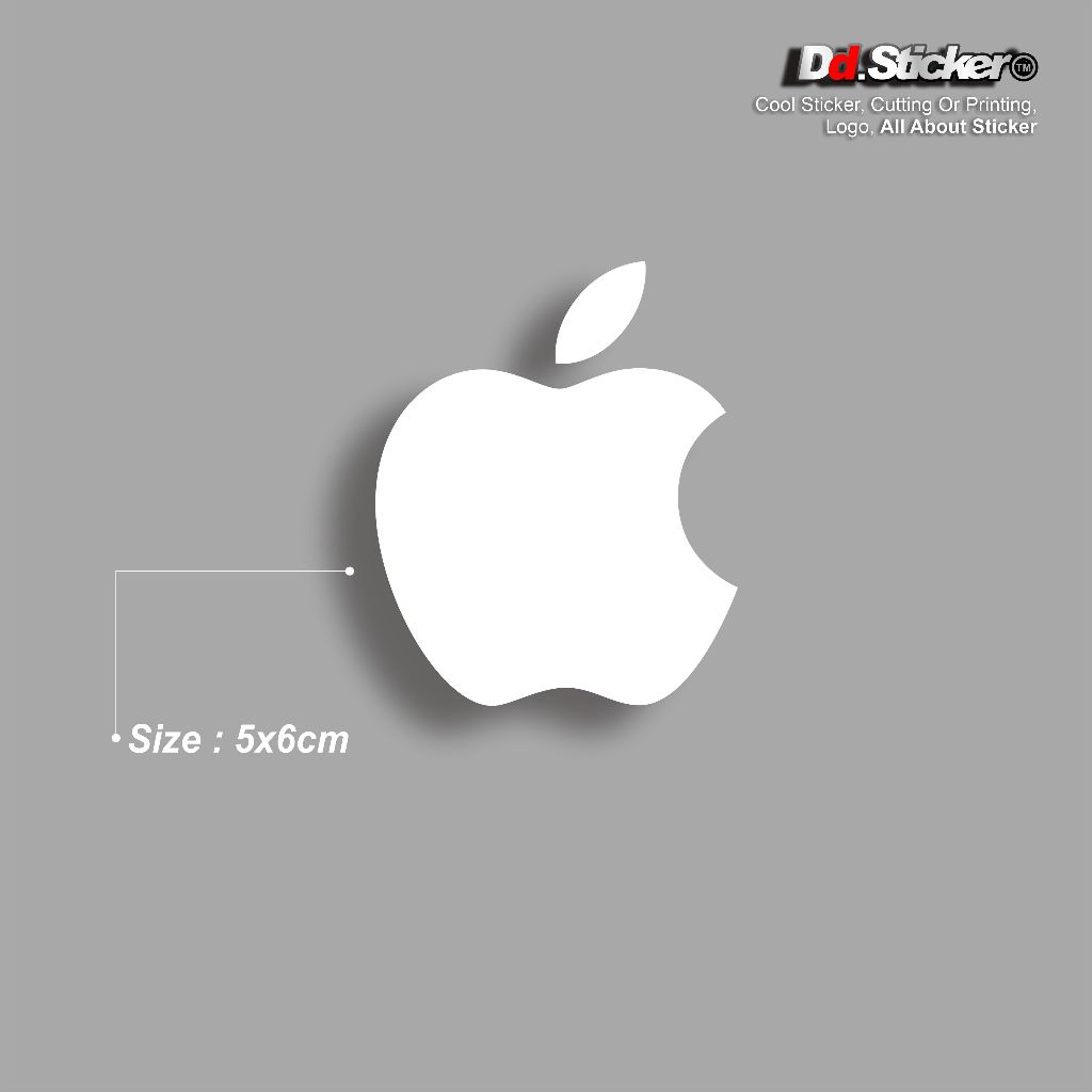 Jual Sticker Apple Logo (Cutting Sticker) | Shopee Indonesia