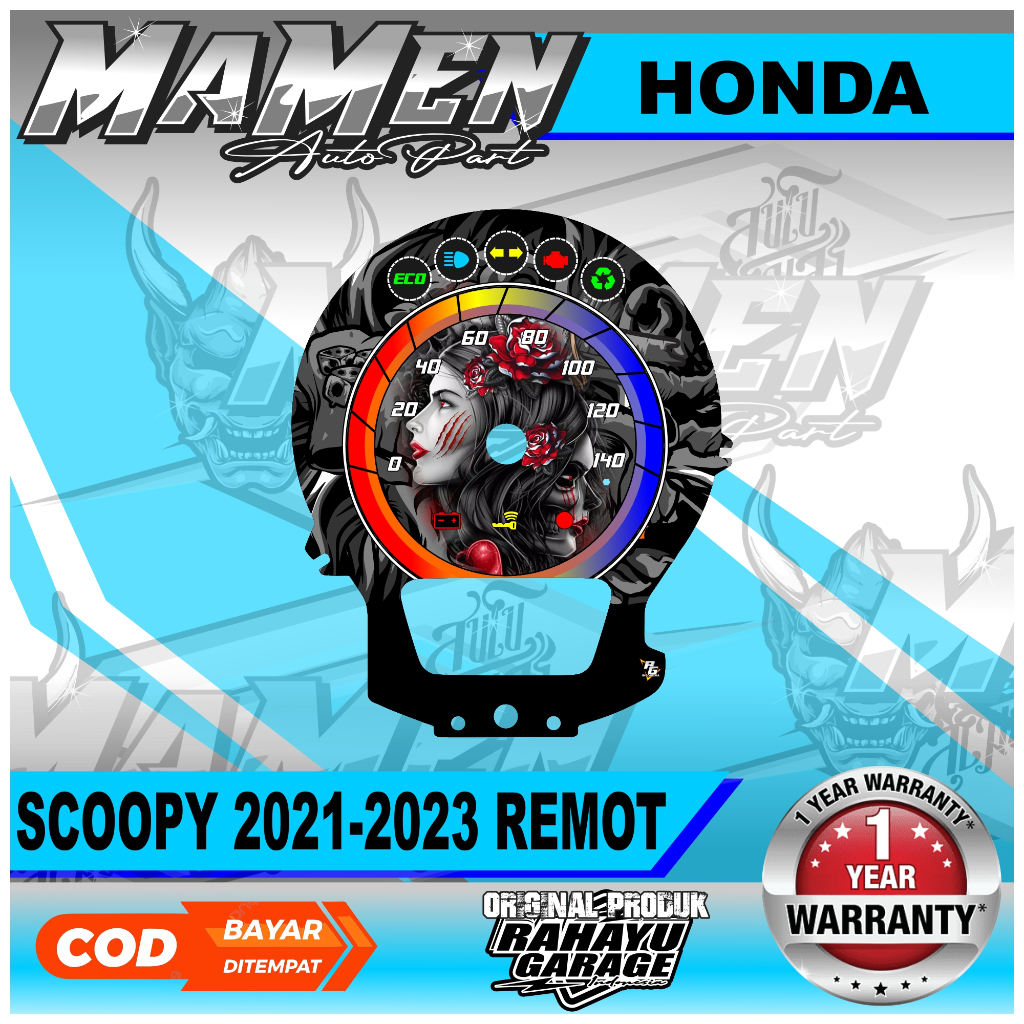 Jual PAPAN SPEEDOMETER CUSTOM HONDA SCOOPY 2021 KAYLEST DAN NON KAYLEST ...
