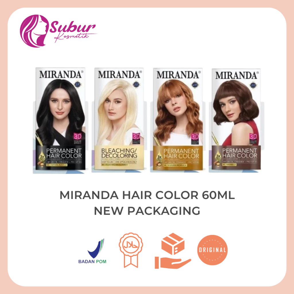 Jual Miranda Hair Color Premium 60Ml VCI | Shopee Indonesia