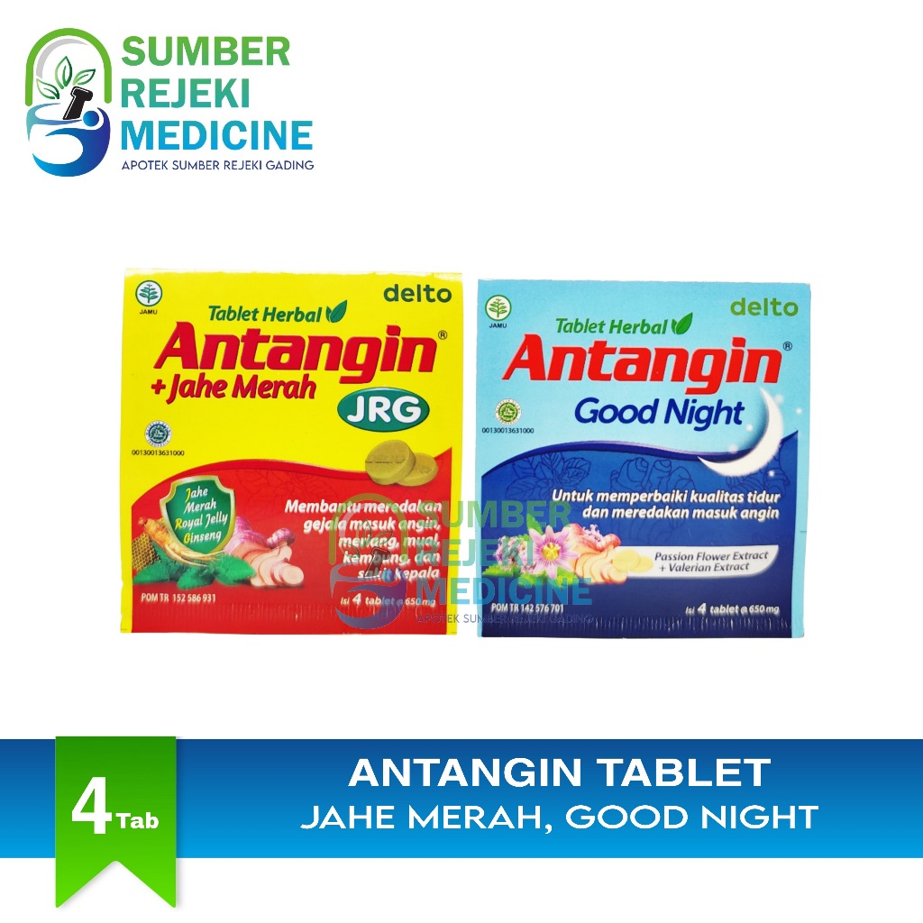 Jual Antangin Strip 4 Tablet / Obat Herbal Masuk Angin dan Susah Tidur ...