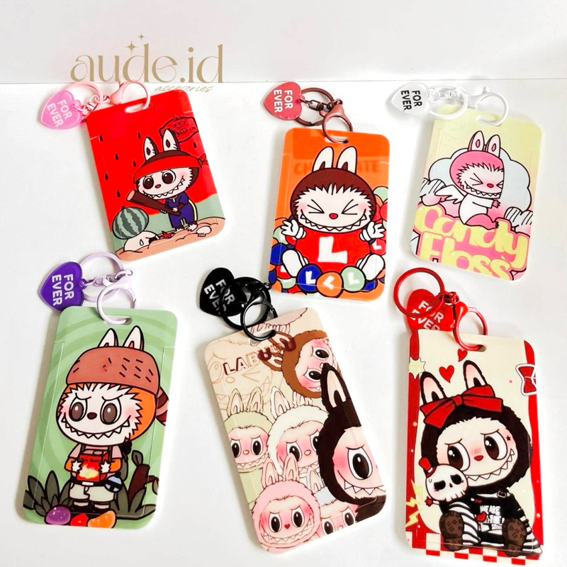 Jual AUDE - Labubu Card Holder | Name Tag Premium Labubu | Gantungan ...