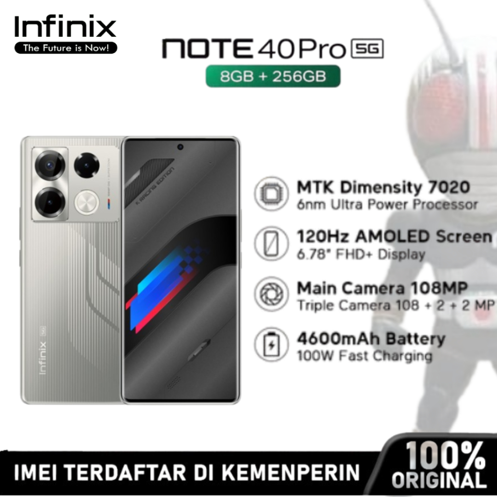 Jual INFINIX NOTE 40 PRO 5G 8+256GB GARANSI RESMI | Shopee Indonesia