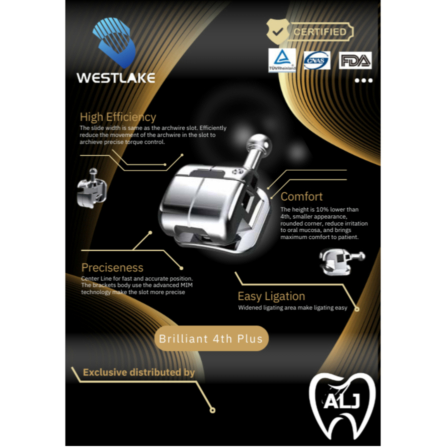 Jual BRILLIANT 4th plus Passive Self-Ligating Bracket / bracket SLB ...