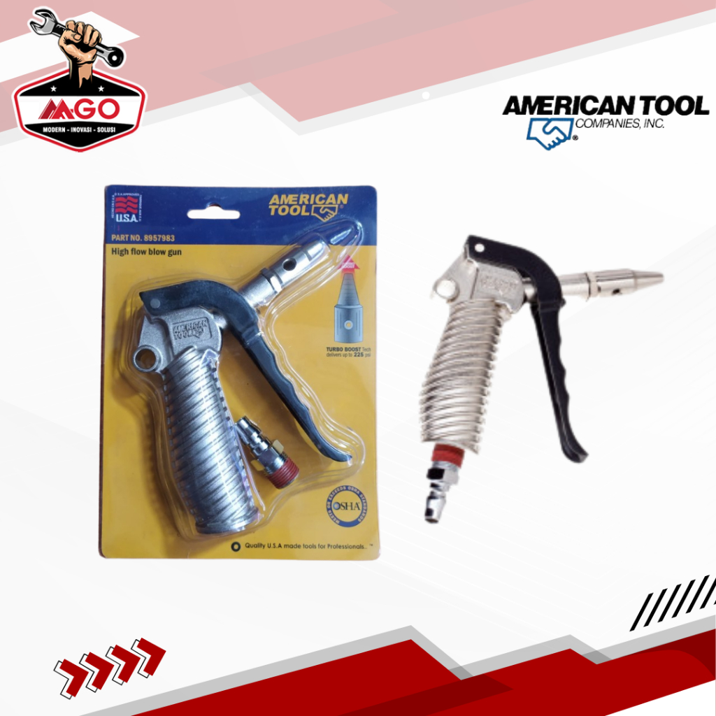 Jual Alat Semprot Angin 130mm/ High Flow Blow Gun American Tool ...