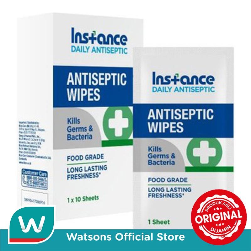 Jual Instance Daily Antiseptic Wipes Tissue 10'S | Shopee Indonesia