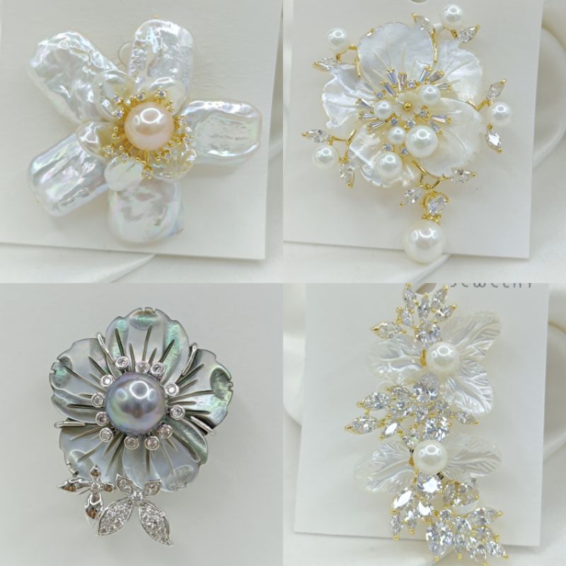 Jual Bros Premium Bros Mewah Bros Bunga Brooch Flower Bros Anti Karat ...