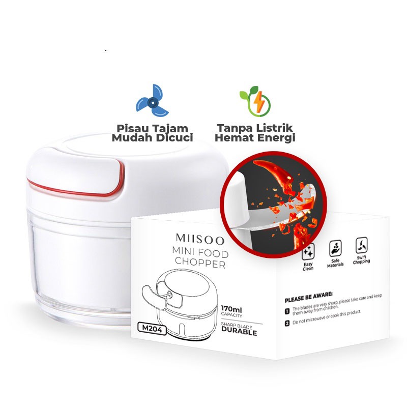 Jual HOKO Mini Food Chopper / Blender Tangan Mini / Speedy Chopper Mini ...