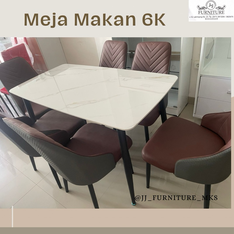 Jual meja makan import 6 kursi minimalis murah | Shopee Indonesia