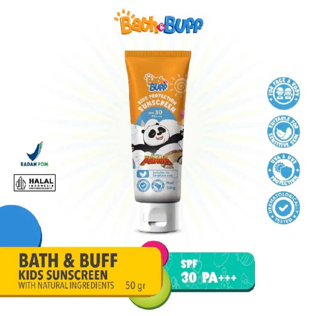 Jual BATH & BUFF KIDS PROTECTION SUNSCREEN 50GR | Shopee Indonesia