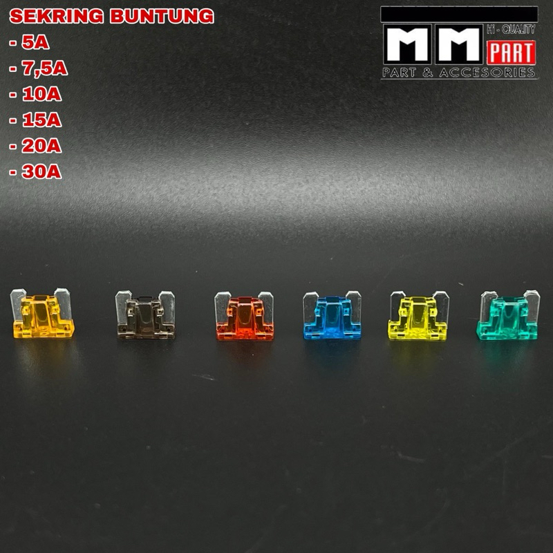 Jual SEKRING BUNTUNG - FUSE SEKRING TANCAP MICRO MIKRO BUNTUNG MINI 5A 7,5A 10A 15A 20A 25A ...