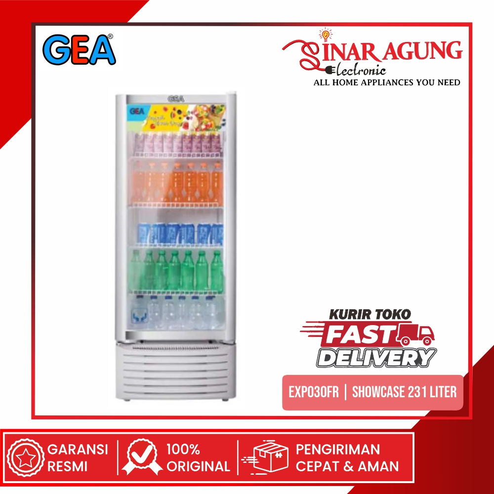 Jual GEA EXPO30FR / EXPO-30FR DISPLAY COOLER SHOWCASE 231 LITER | Shopee Indonesia