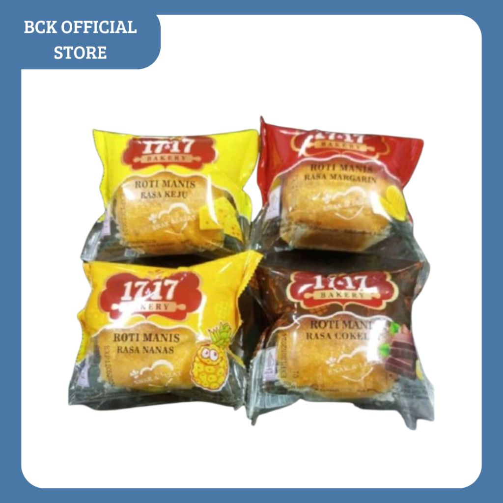 Jual Roti Manis 17.17 Bakery ALL VARIAN RASA 50gr (pcs) | Shopee Indonesia