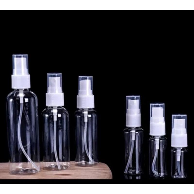 Jual Botol spray bening botol plastik transparan 50ML | Shopee Indonesia