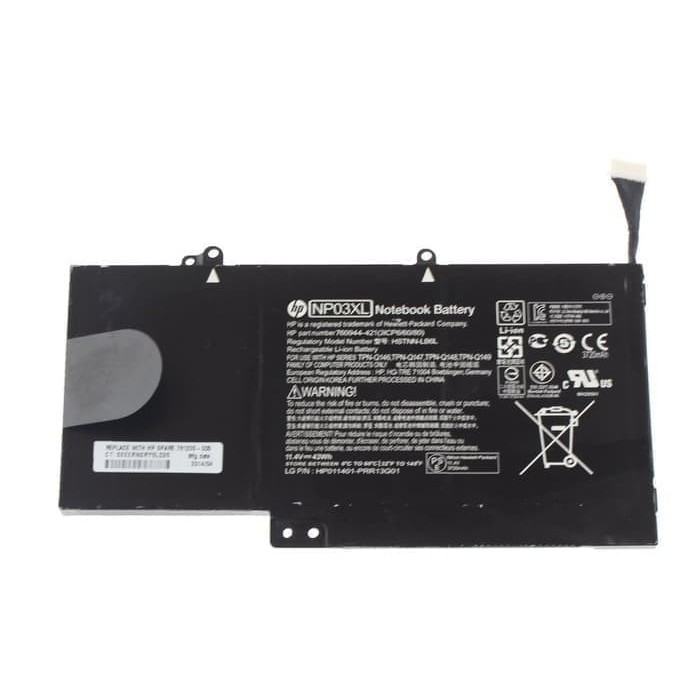 Jual Baterai ORIGINAL HP Pavillion 13-A X360 NP03XL (3 CELL) - Black ...