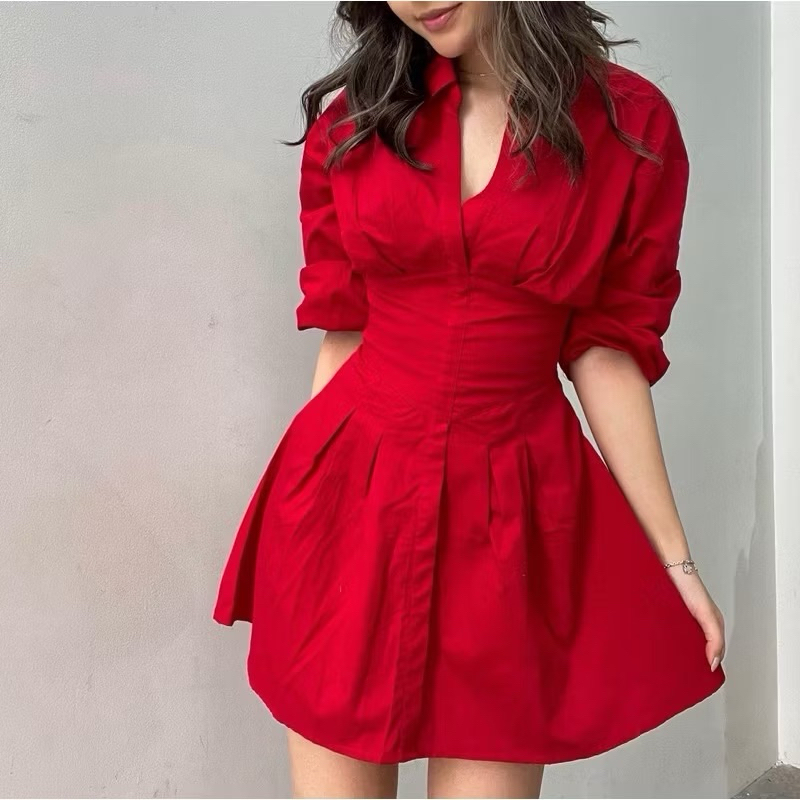 Jual ELYSI DRESS (MERAH) | Shopee Indonesia