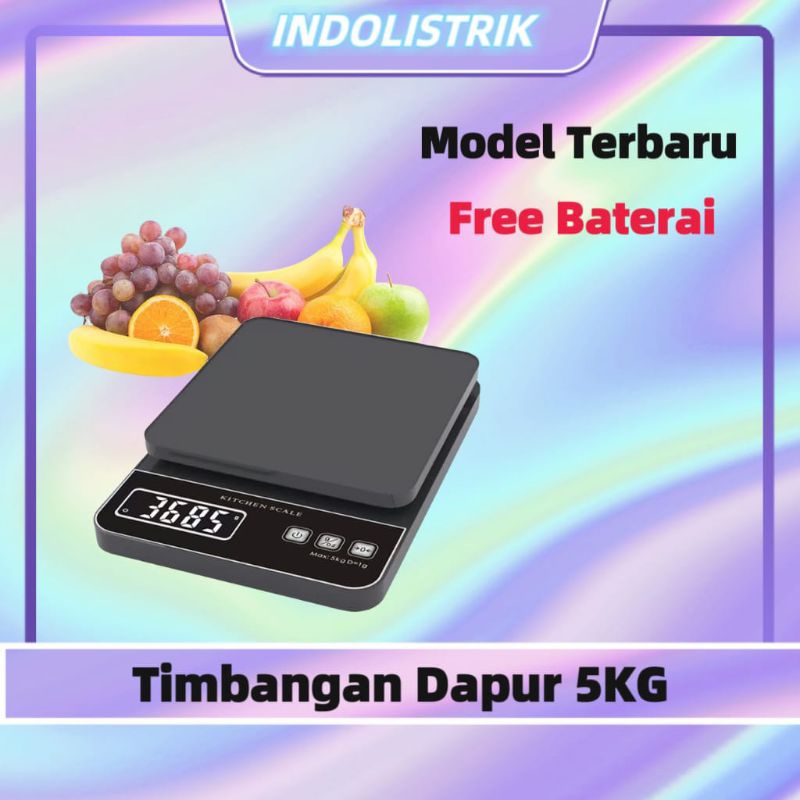 Jual Model Terbaru , Timbangan Dapur Digital 5KG /Electronic Portable ...