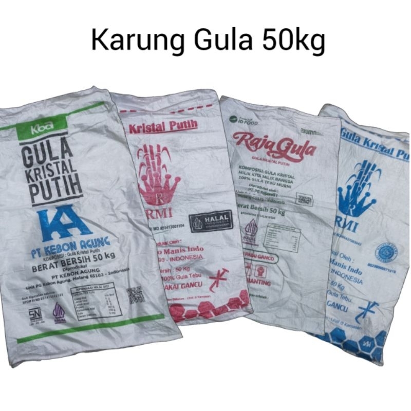 Jual karung gula 50kg karung bekas gula 50kg | Shopee Indonesia