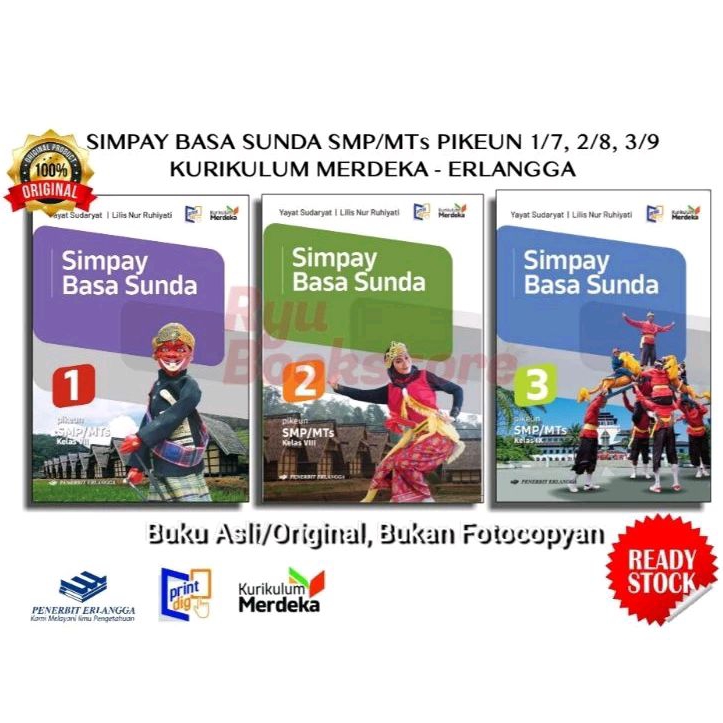 Jual Simpay Basa Sunda Pikeun SMP/MTs 7 8 9 | Merdeka | Erlangga ...