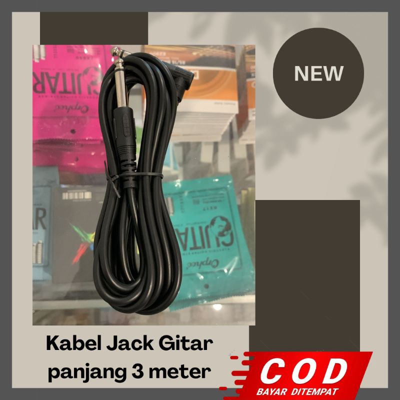 Jual Kabel Jack Gitar Akustik Klasik Elektrik Bass Panjang 3 Meter ...