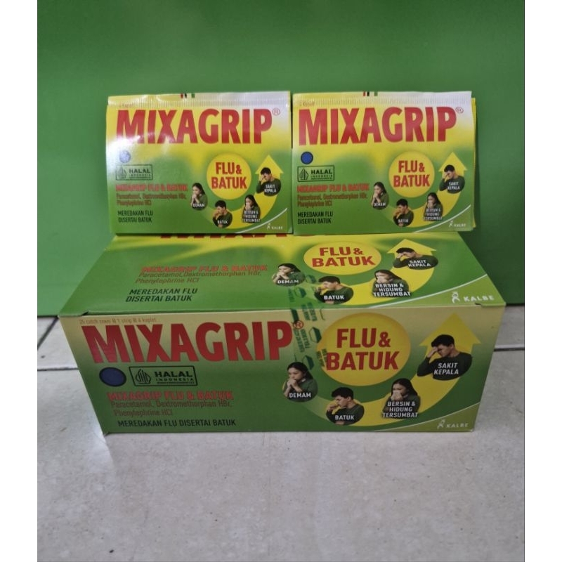 Jual MIXAGRIP FLU & BATUK (HIJAU) STRIP Isi 4 Kaplet/ED JANUARI 2026 ...