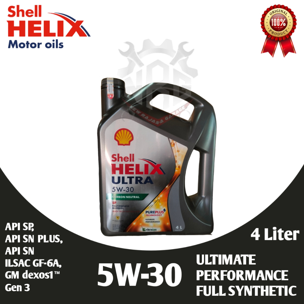 Jual SHELL HELIX ULTRA 5W-30 4L (Galon) | Shopee Indonesia