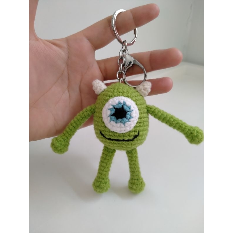 Jual KEYCHAIN AMIGURUMI MIKE WAZOWSKI GANTUNGAN KUNCI MONSTER CROCHET ...