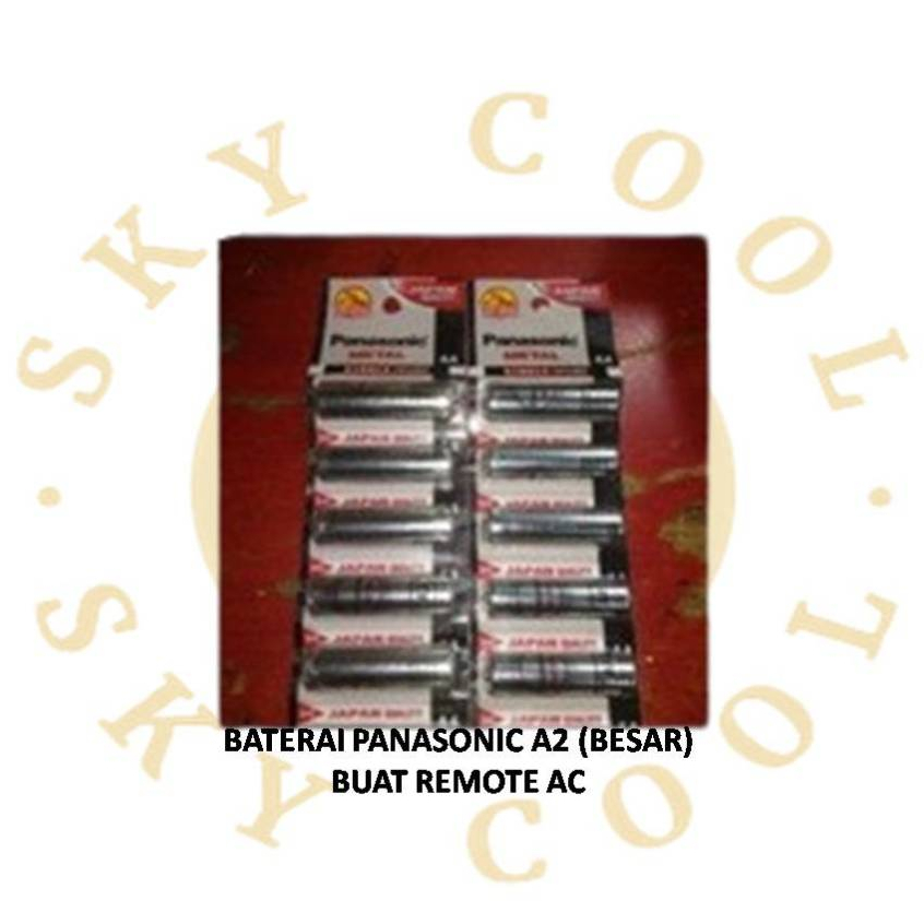 Jual BATERAI/BATRE PANASONIC A2 (BESAR) BUAT REMOTE AC | Shopee Indonesia